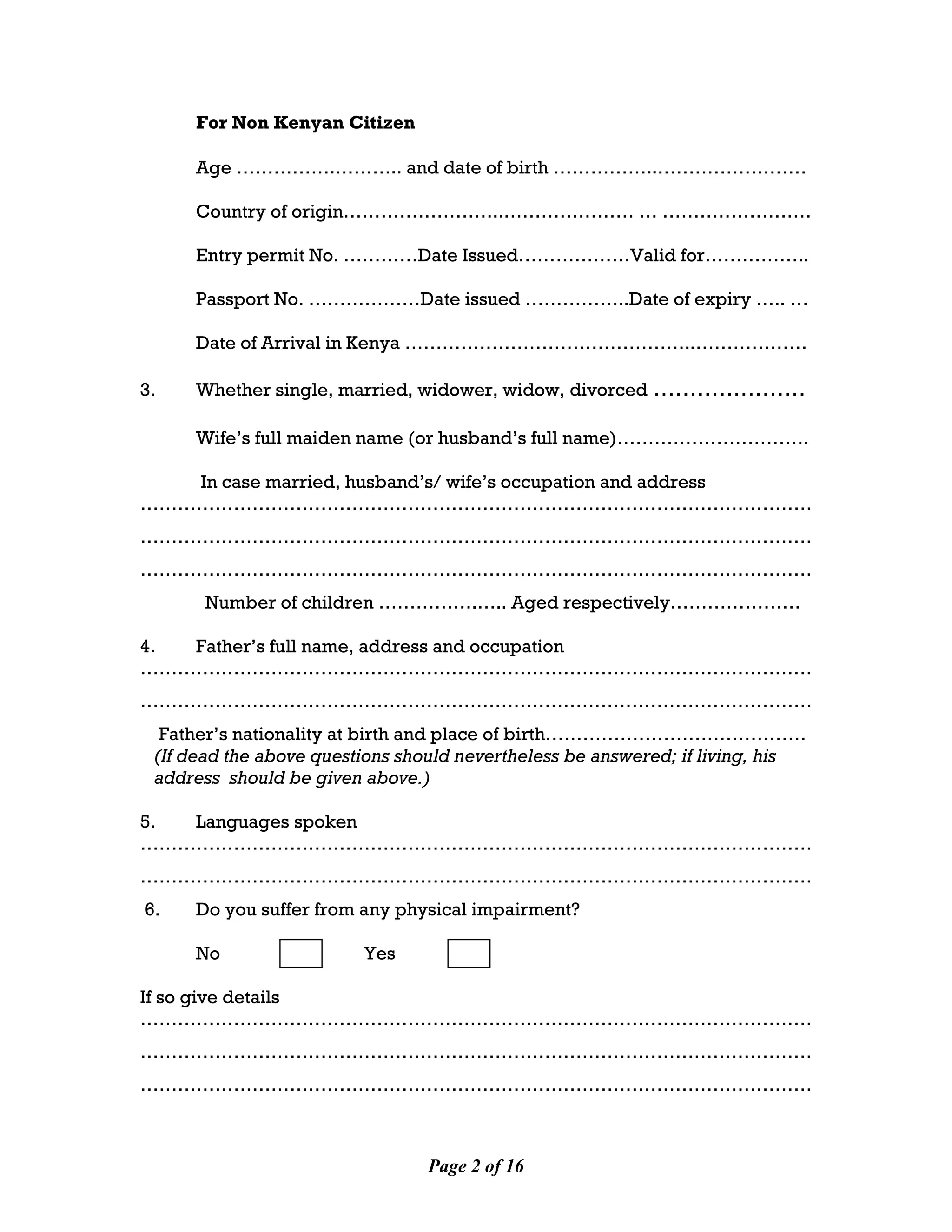 Jsc 2 application for employement form non public servants | PDF