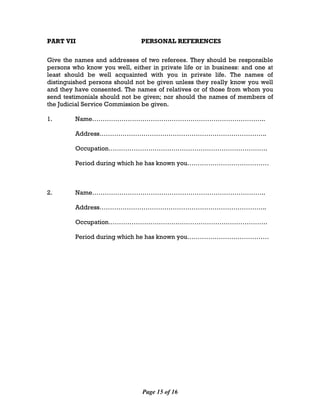 Jsc 2 application for employement form non public servants | PDF