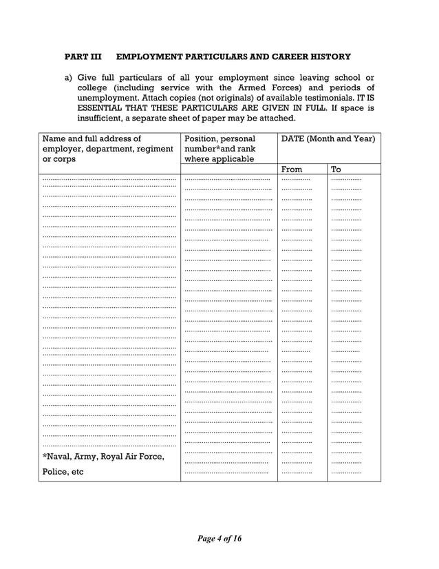 Jsc 2 application for employement form non public servants | PDF