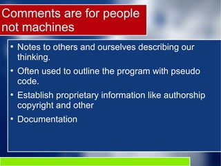 JavaScript Comments and Conditionals | PPT