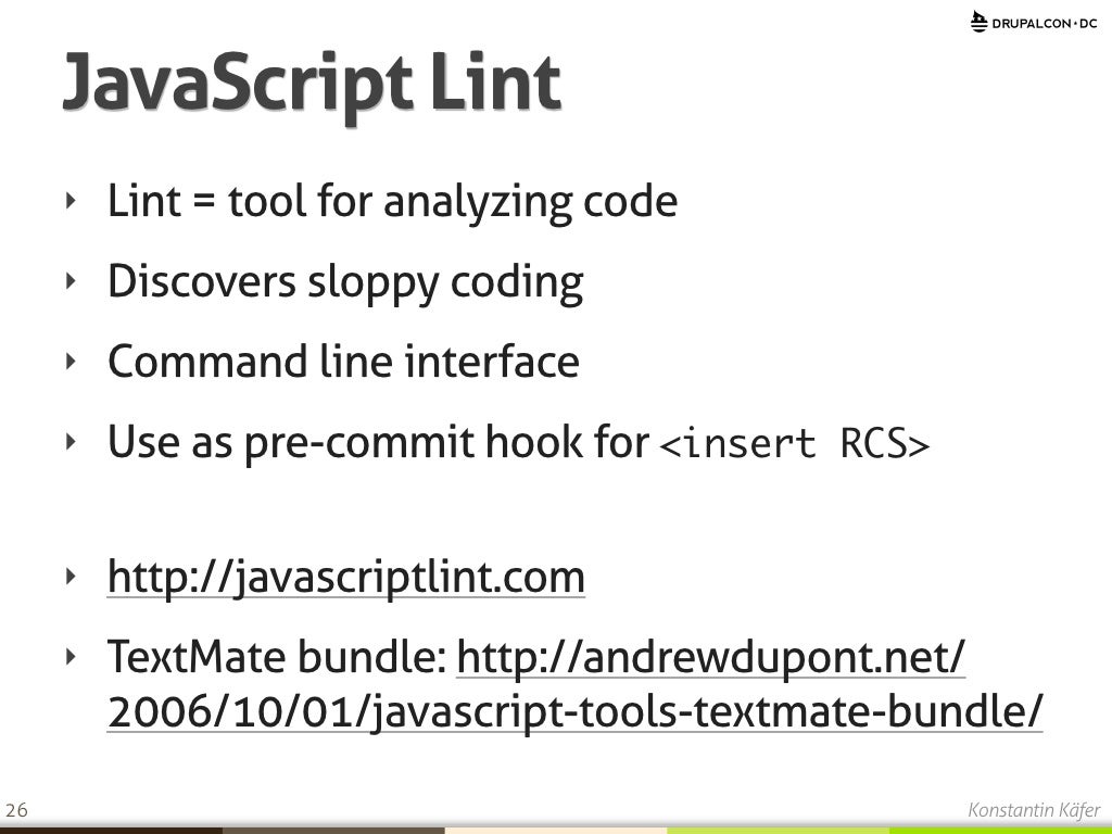 Javascript Lint Lint Tool