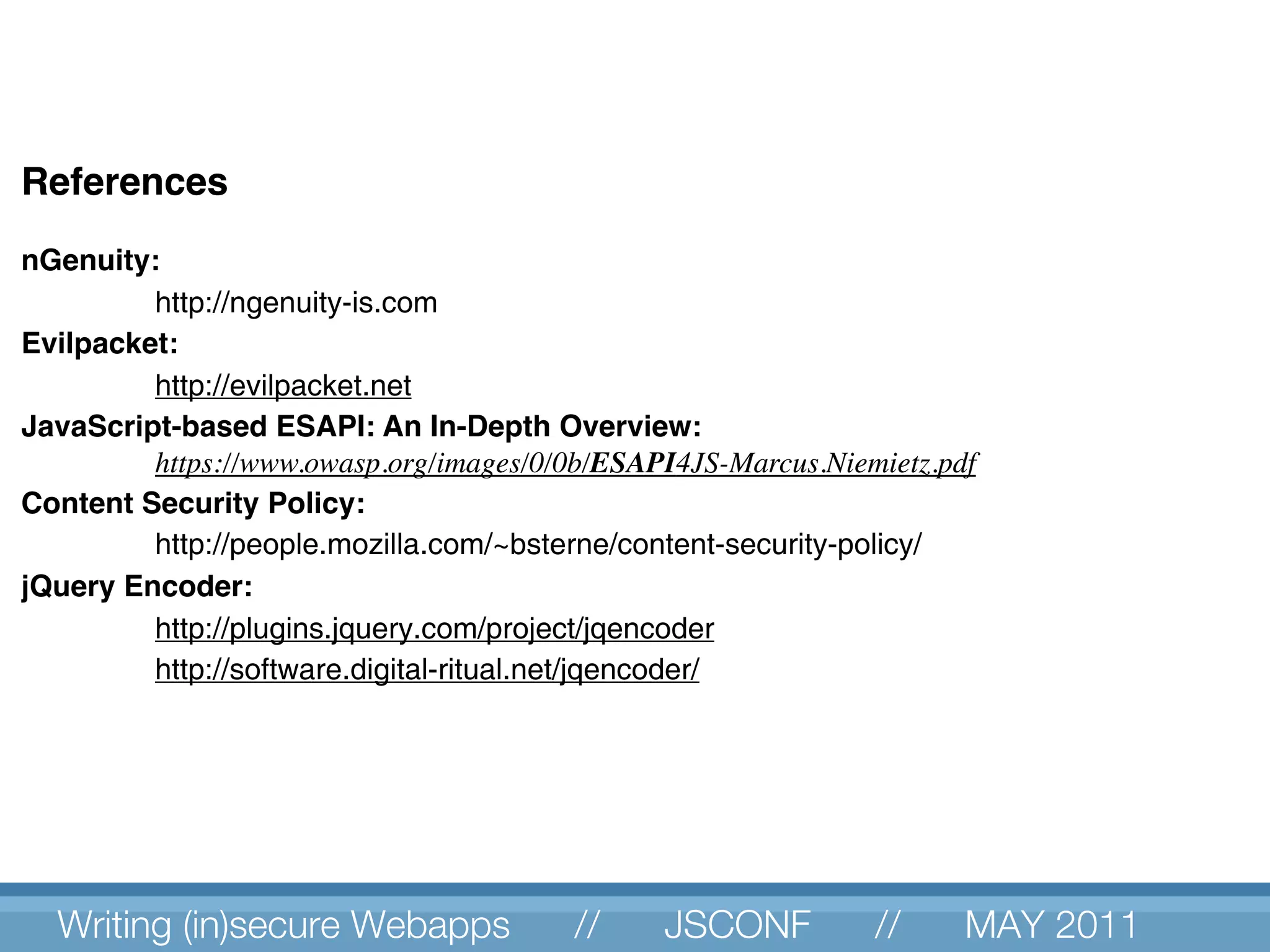 Writing an (in)secure webapp in 3 easy steps | KEY | Web Design and HTML | Internet