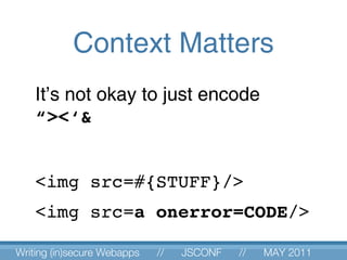 Writing an (in)secure webapp in 3 easy steps | PPT