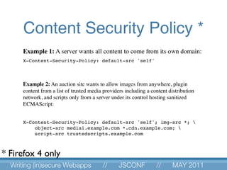 Writing an (in)secure webapp in 3 easy steps | KEY | Web Design and ...