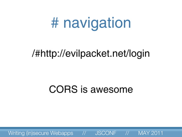 Writing an (in)secure webapp in 3 easy steps | KEY | Web Design and HTML | Internet