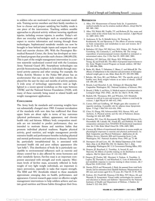 Body composition and Military Performance | PDF