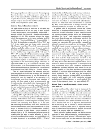 Body composition and Military Performance | PDF