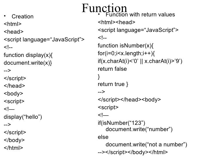 Jscript Fundamentals
