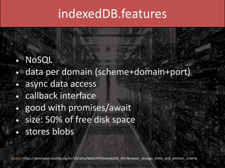 Modern database in browsers, Дмитро Тарасенко | PPT