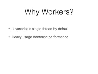 Introduction to Web Worker | PDF | Web Development | Internet