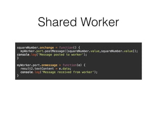 Introduction to Web Worker | PDF | Web Development | Internet