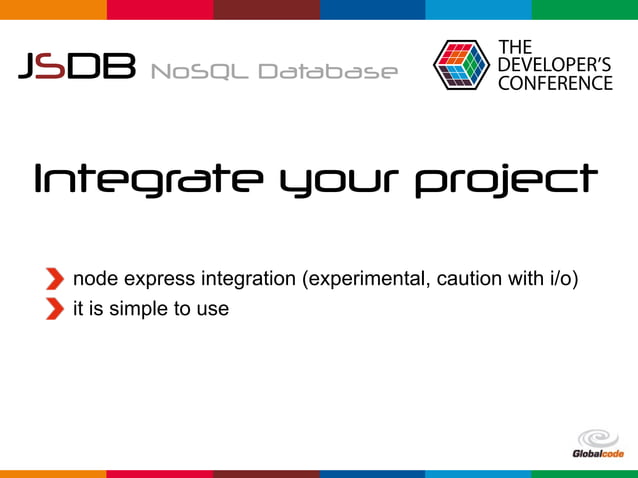 JSDB - NoSQL Funcional e Minimalista - TDC 2016 | PDF | Databases | Computer Software and ...