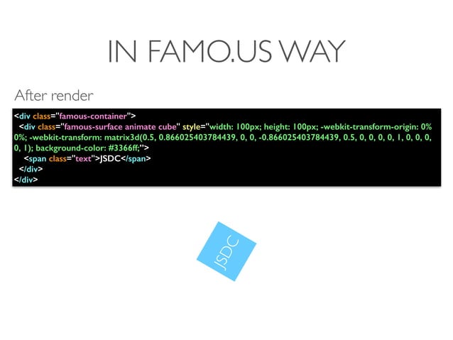 Famo.us - New generation of HTML5 Web Application Framework | PPT