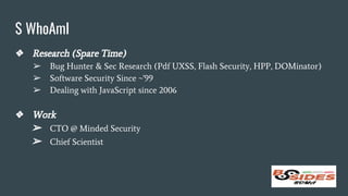 Js deobfuscation with JStillery - bsides-roma 2018 | PDF | Web Development | Internet