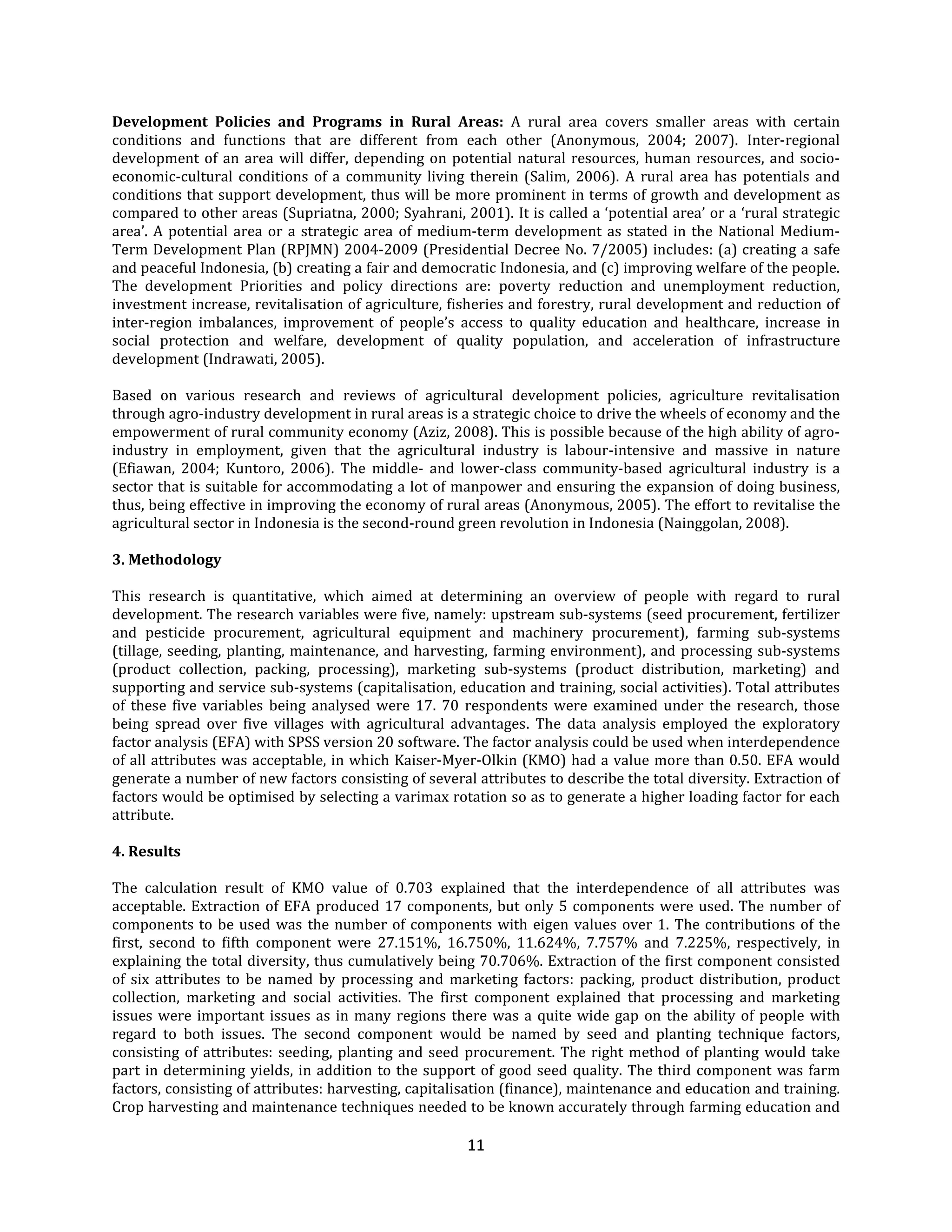 Rural Area Development Strategy through Rural Infrastructure ...