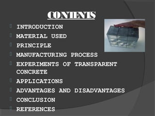 TRANSPARENT CONCRETE | PPT