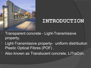 TRANSPARENT CONCRETE | PPT