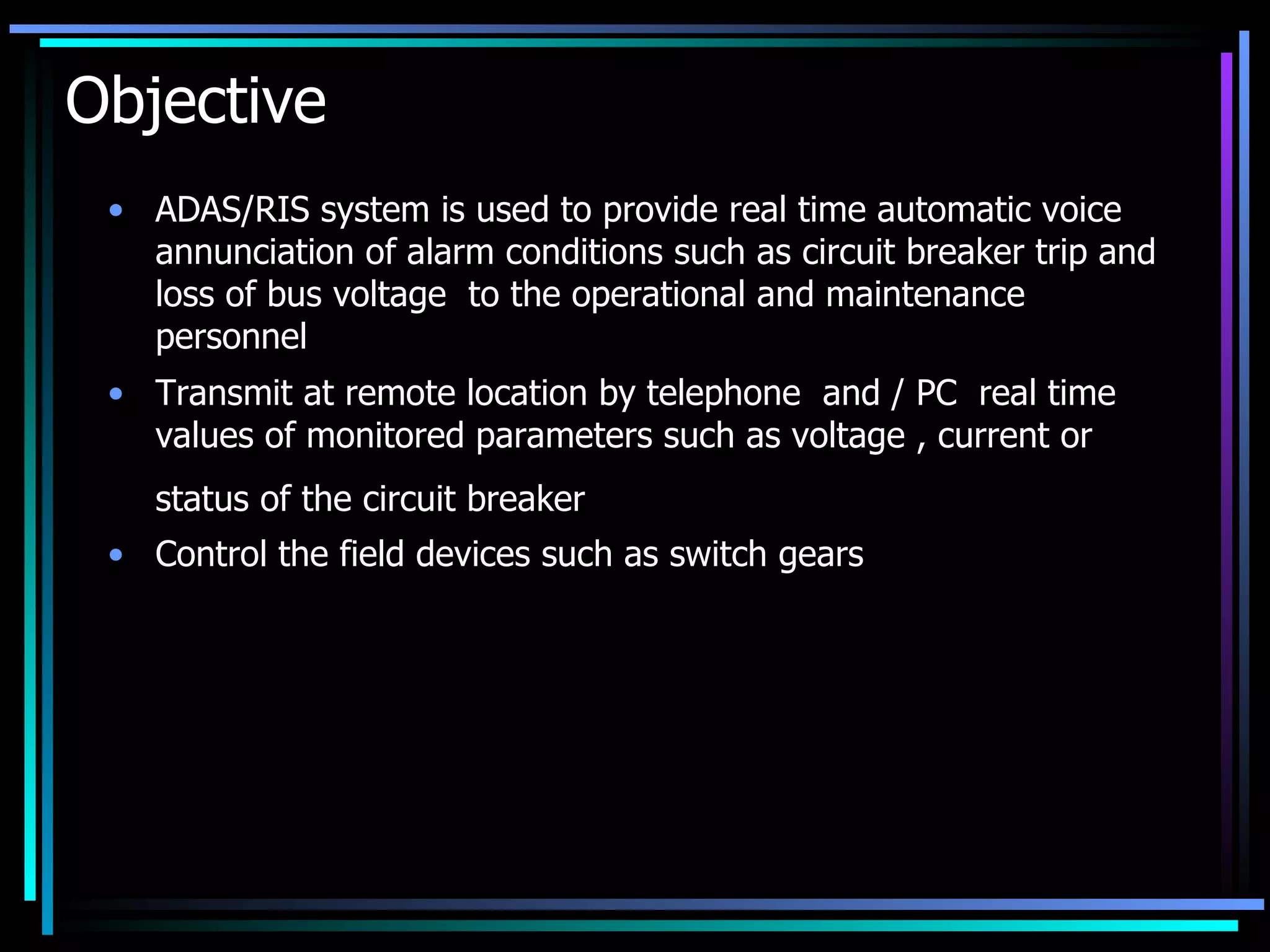 Automatic Dialing Alert System / Remote Indication System | PPT
