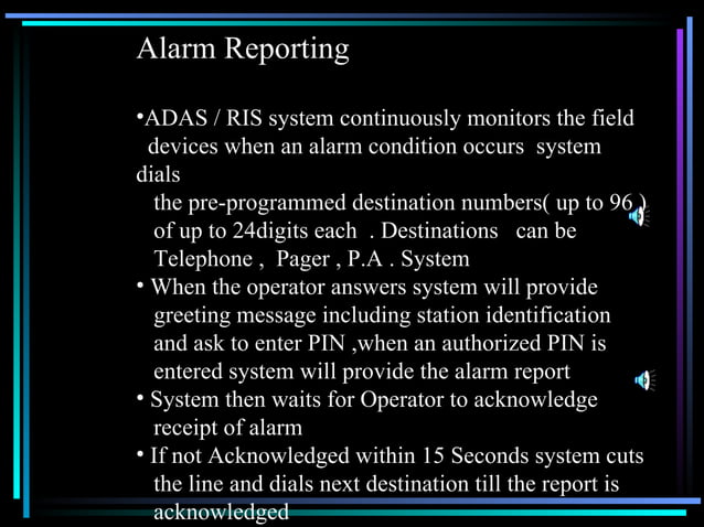 Automatic Dialing Alert System / Remote Indication System | PPT