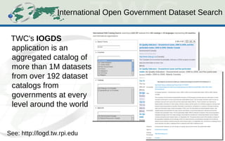 First they have to find it: Getting Open Government Data Discovered and Used | PPT