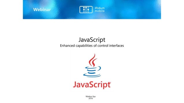 iRidium Script: Interfaces | PPT