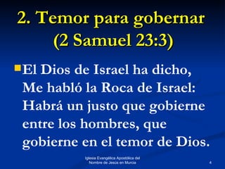 Diferentes fases del Temor Reverente | PPT