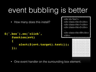 The Fine Art of JavaScript Event Handling | PPT