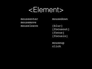 The Fine Art of JavaScript Event Handling | PPT
