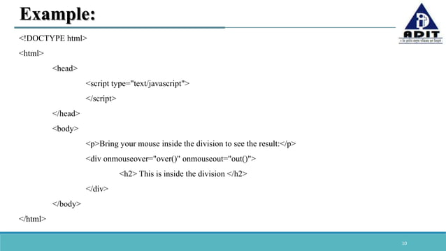 Event In JavaScript | PPTX