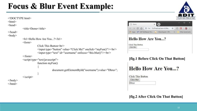 Event In JavaScript | PPTX