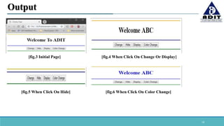 Event In JavaScript | PPTX