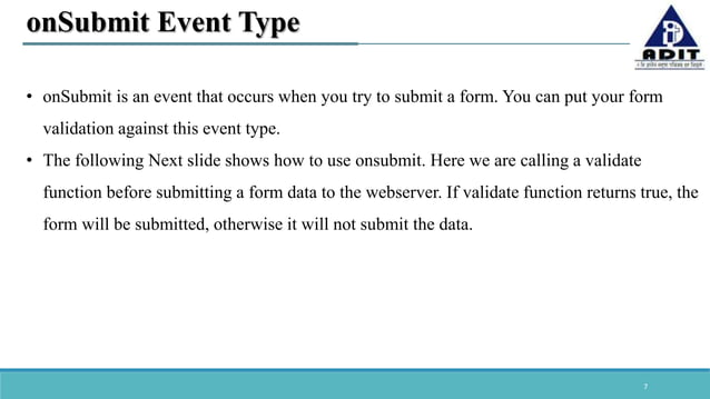 Event In JavaScript | PPTX