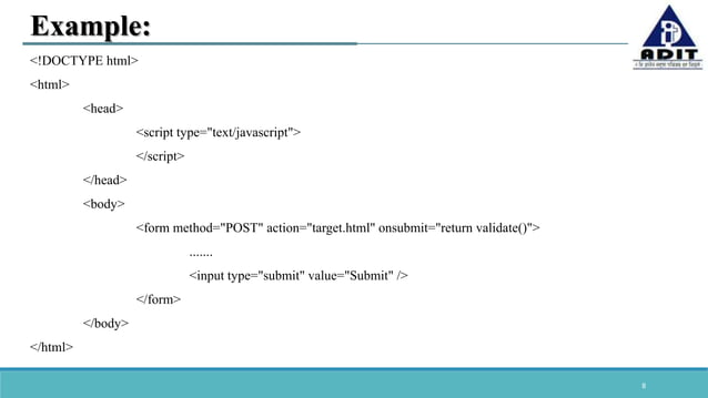 Event In JavaScript | PPTX