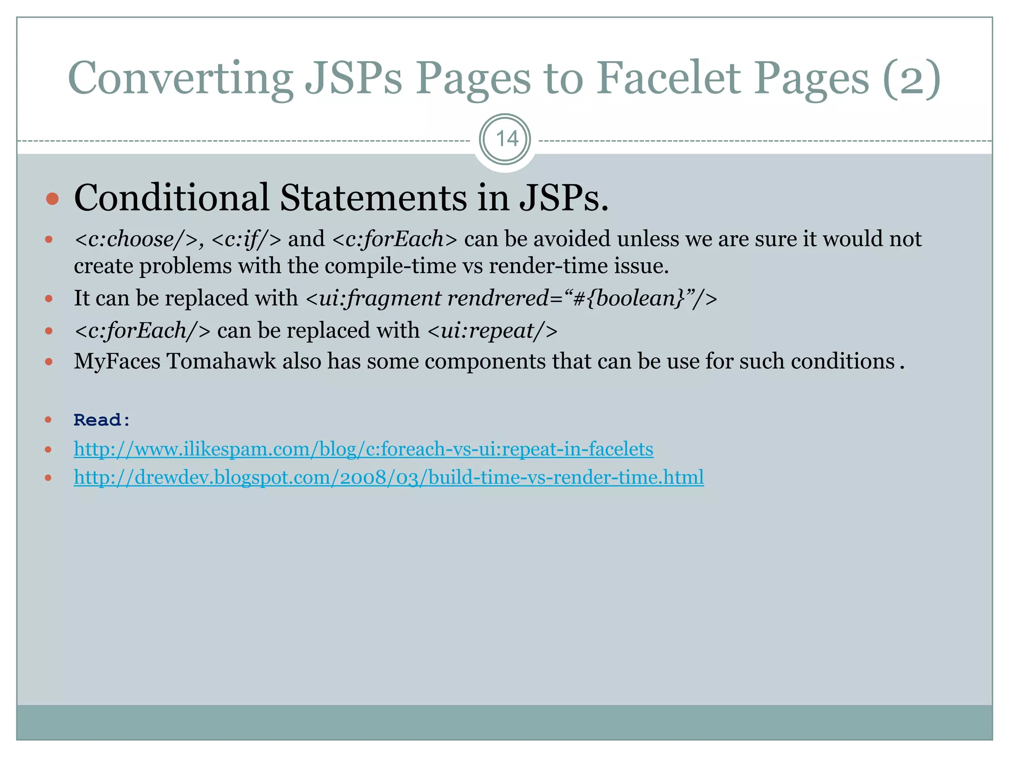 Migrating from JSF1 to JSF2 | PPTX
