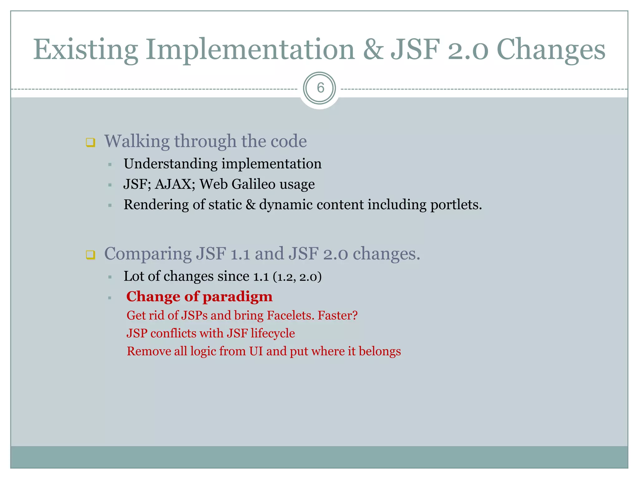 Migrating from JSF1 to JSF2 | PPTX