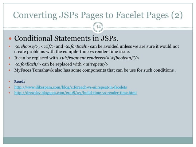 Migrating from JSF1 to JSF2 | PPTX