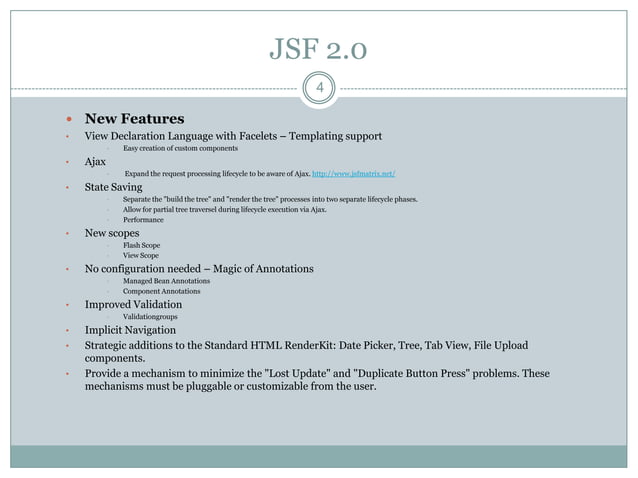 Migrating from JSF1 to JSF2 | PPTX
