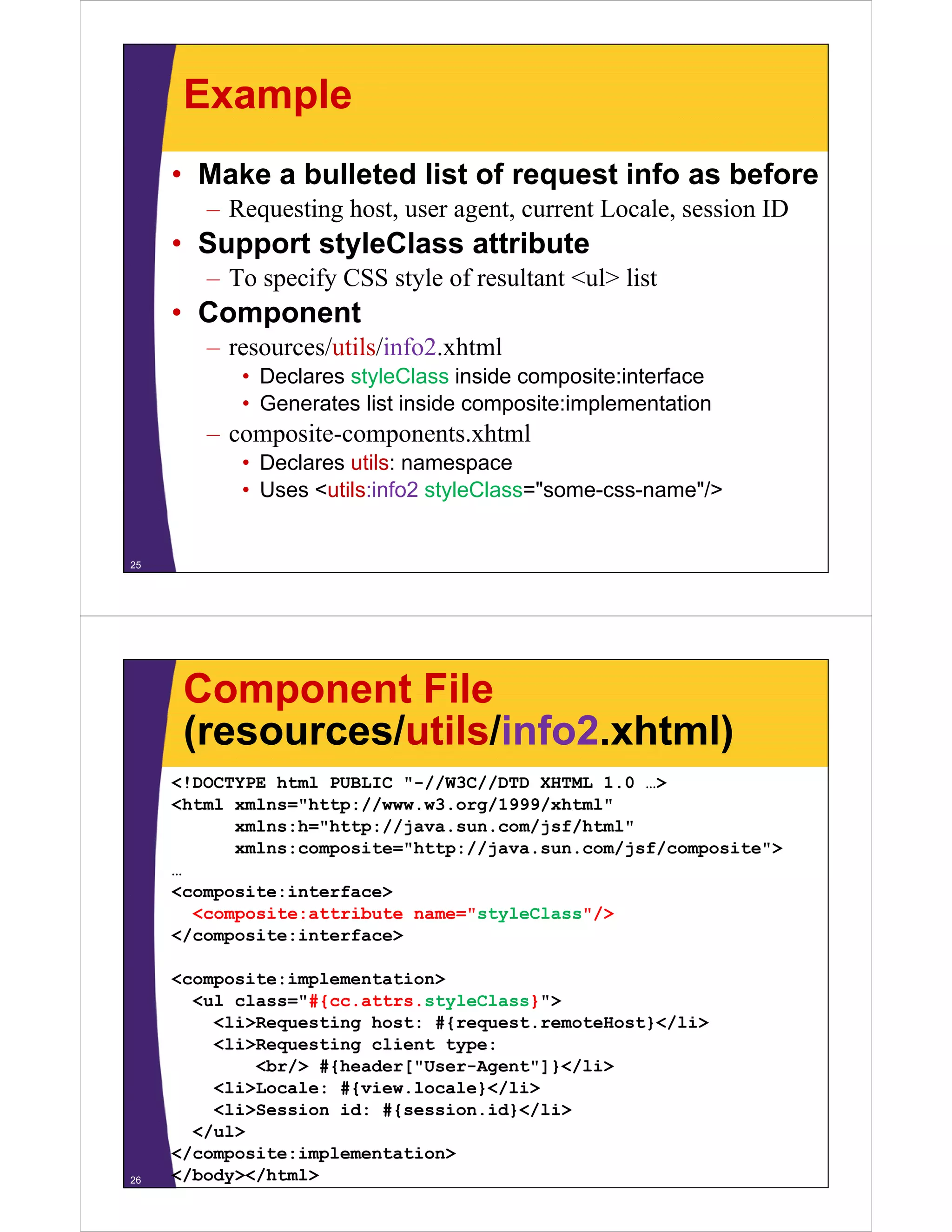 Jsf2 composite-components | PDF