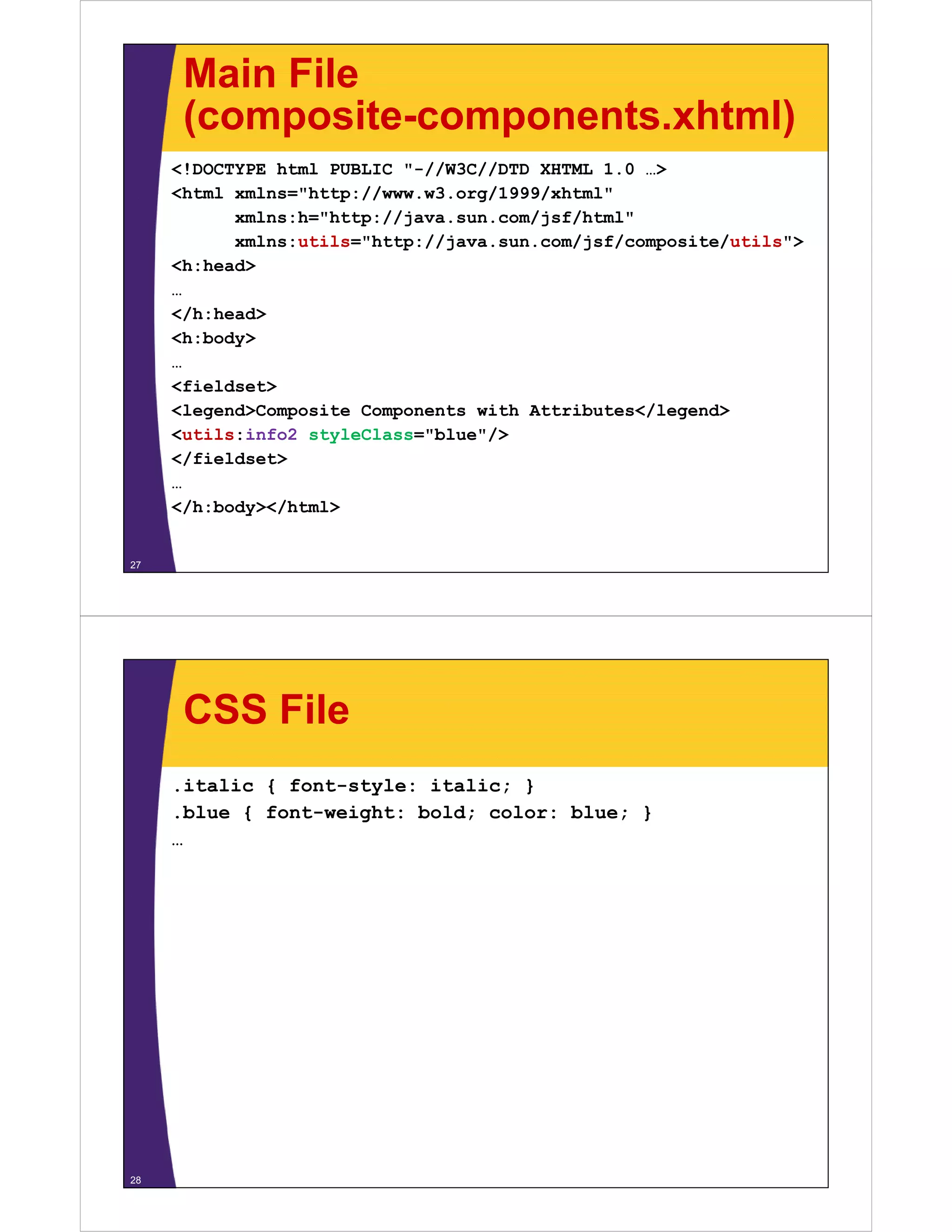 Jsf2 composite-components | PDF