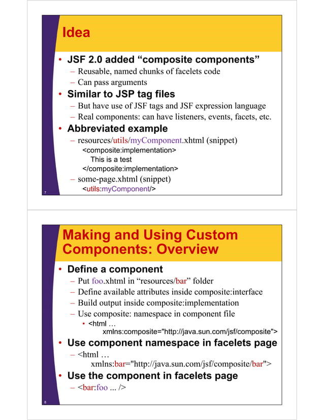 Jsf2 composite-components | PDF