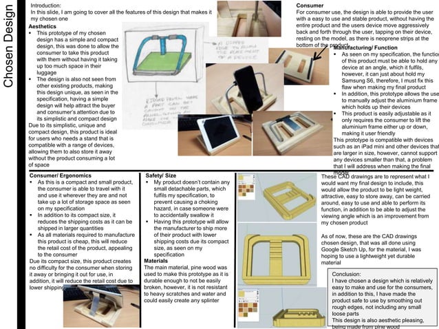 AS-Level Product Design Coursework