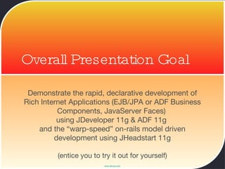 JSF On Rails - Devoxx 2008 | PPT