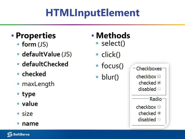 [SoftServe IT Academy] JavaScript Forms | PPTX