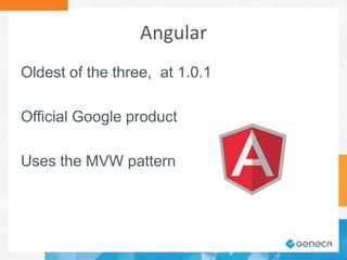 JavaScript Framework Smackdown | PPT