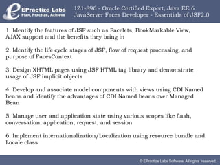 JSF Exam Objectives | PPTX