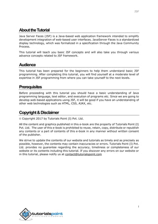 Jsf tutorial | PDF