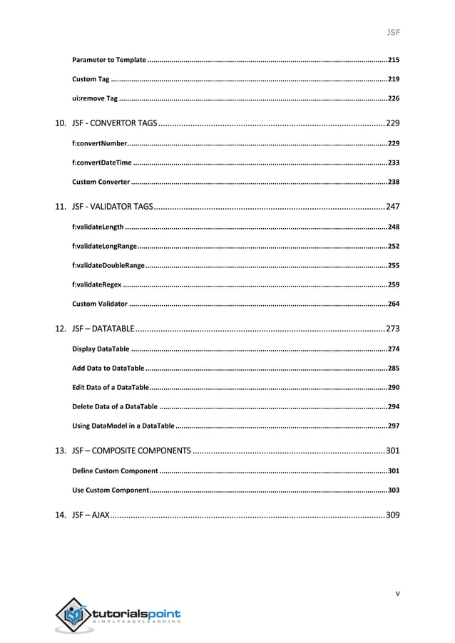 Jsf tutorial | PDF
