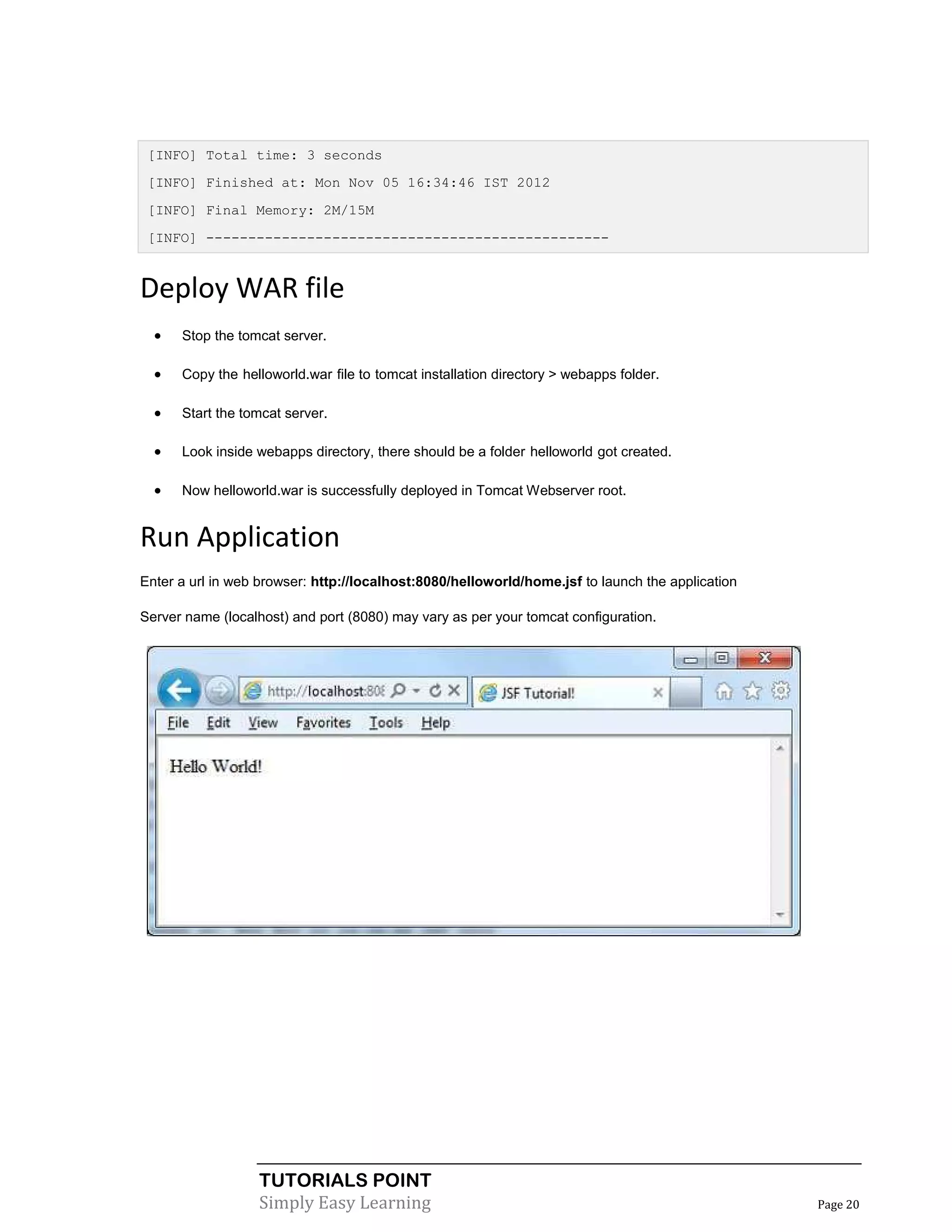 Jsf Tutorial Pdf