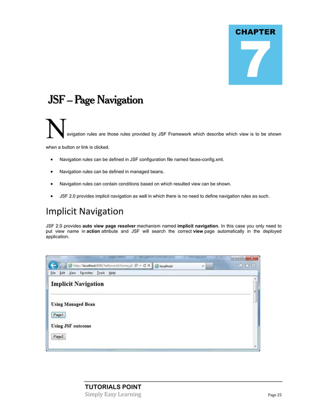 Jsf tutorial | PDF