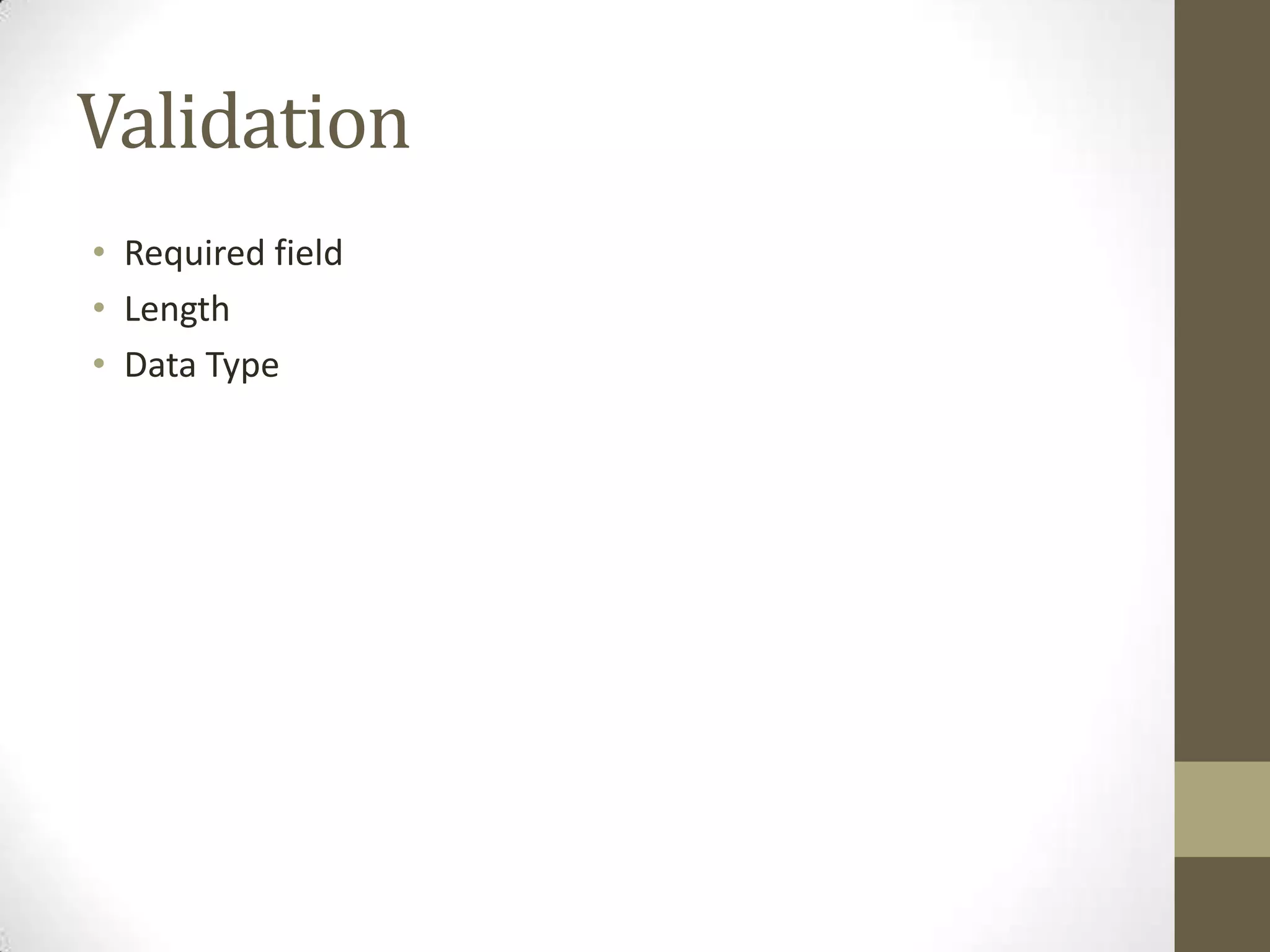 Jsf validation | PPT